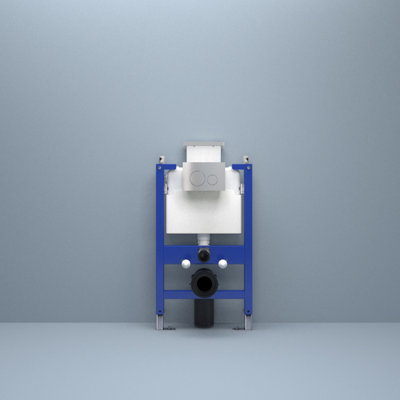 Probaty Bathrooms Rimless Round Wall Hung Toilet Soft Close Seat 0.82M ...