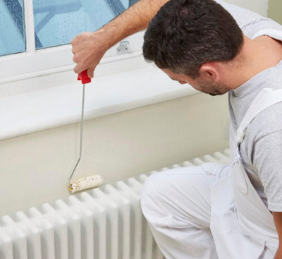 ProDec Long Extended Painters Stick Mini Paint 4" Roller Frame Radiator ...