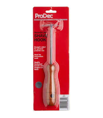 ProDec Trianglar Shave Hook with Wooden Handle
