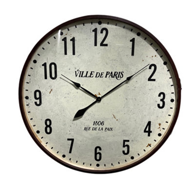 Products HUER - CGC Extra Large Oversize Ville De Paris Wall Clock ...