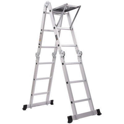 Professional 4.7M/15.4FT 14-in-1 Aluminium Combination ladder