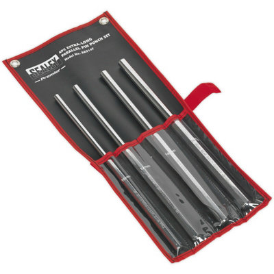 Professional 4 Piece 350mm Extra-Long Parallel Pin Punch Set - Chromoly ...
