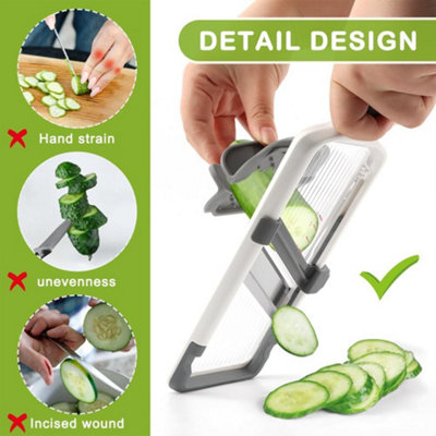 Professional Adjustable Mandolin Slicer & Vegetable Cutter with Hand ...