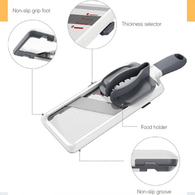 Professional Adjustable Mandolin Slicer & Vegetable Cutter with Hand ...