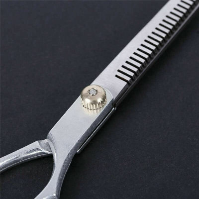 Professional Barber Set of Scissors and Hair Comb for Hairdressing, Hair Cutting, Thinning and ...