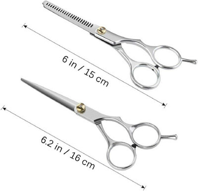 Professional Barber Set of Scissors and Hair Comb for Hairdressing ...