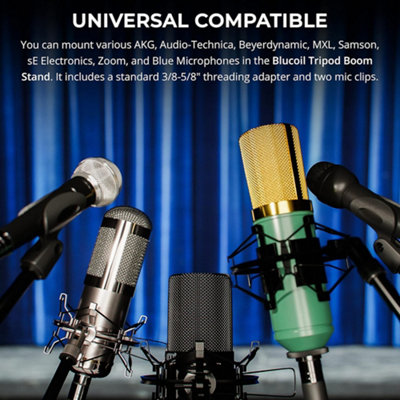 Professional Boom Microphone Mic Stand Holder Adjustable With Free ...