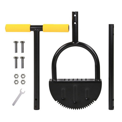 PROFESSIONAL GARDEN EDGER 100CM MANUAL LAWN EDGE TRIMMER WITH HARDENED ...