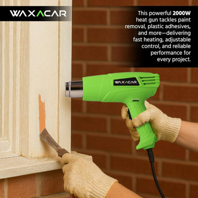 Professional Heat Gun, Adjustable Temperature Settings, 2000W, 80-600 C ...