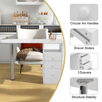 Professional Manicure Table Nail Technician Beauty Salon Tech Station ...