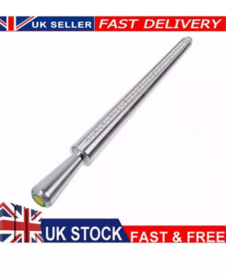 Professional Metal Ring Sizer Mandrel - Accurate UK, US, EU, FR ...