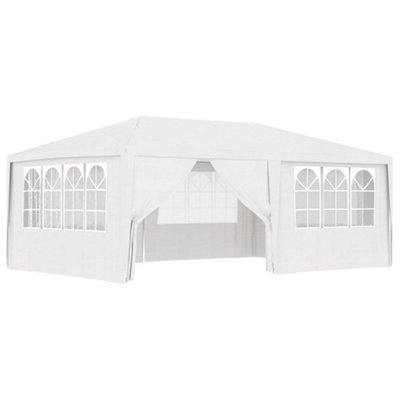 Professional Party Tent Garden Gazebo Canopy with Side Walls 4x6 m White