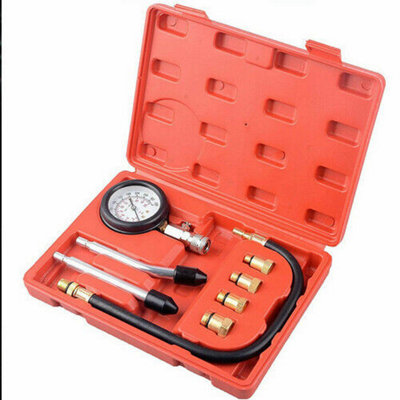 Professional Petrol Engine Compression Tester Kit with Gauge, Car ...