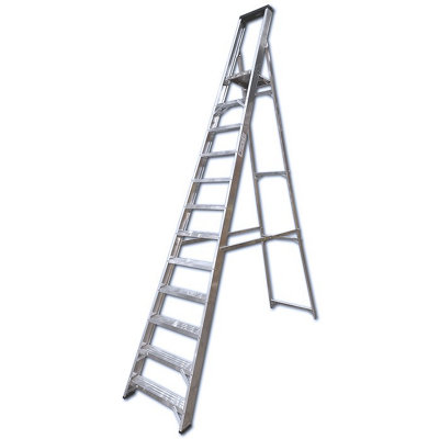 Professional Platform Step Ladders 12 Treads