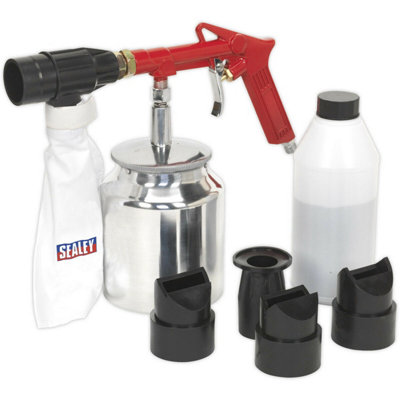 Professional Recirculating AIR Sandblasting Kit with Nozzles and Grit ...