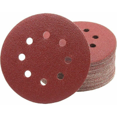 Professional Sanding Discs P150 50pcs 8 Holes 125mm Grit 150 for Random ...
