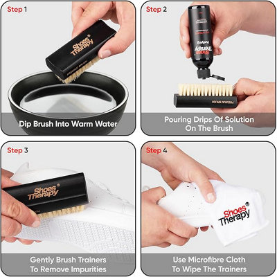 Professional Sneaker Shoe Trainer Suede Cleaning Kit Cleaner Brush ...