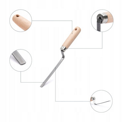 Professional Tuck Pointing Jointing Finger Trowel with Wooden Handle ...