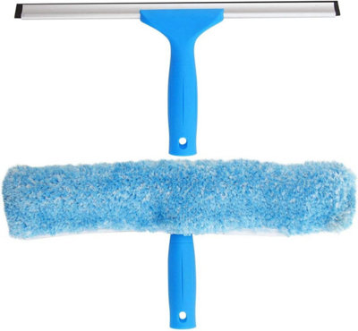 Professional window cleaning combo: 14 inch squeegee and microfiber ...