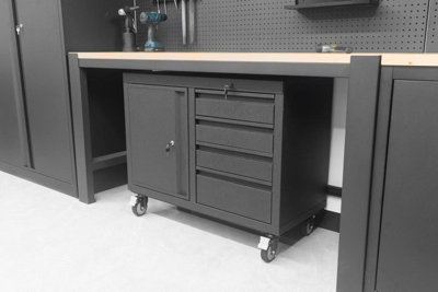 Professional Workshop Garage Workbench Secure Storage Heavy Duty ...
