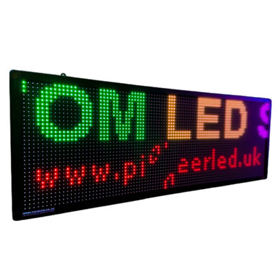 Programmable LED Scrolling Sign PioneerLED P10 195x35cm Outdoor