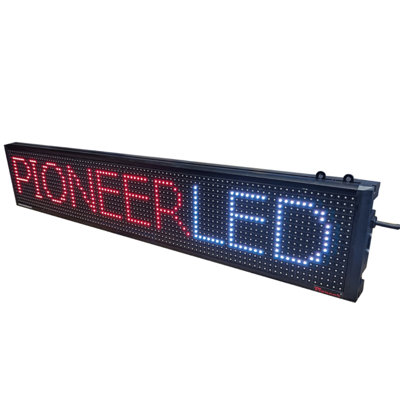 Programmable LED Scrolling Sign PioneerLED P10 67x19cm - Indoor