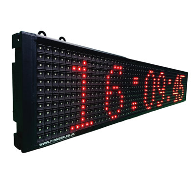 Programmable LED Scrolling Sign PioneerLED P10 67x19cm - Indoor