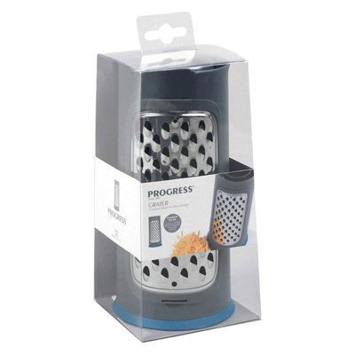 Progress Cylinder Cheese Grater Grey & Stainless Steel | DIY at B&Q