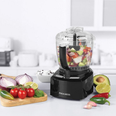 Progress EK3171P Compact Pro Food Processor, 1 Litre, Bllack | DIY at B&Q