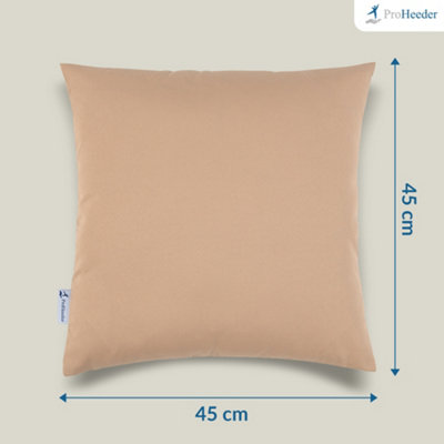 Proheeder Water Resistant Scatter Cushion Covers 45 x 45cm - Beige 4 Pack