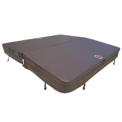 Proline Classic Brown Universal Spa Cover 86 x 86 x R4 in (218 x 218 x ...