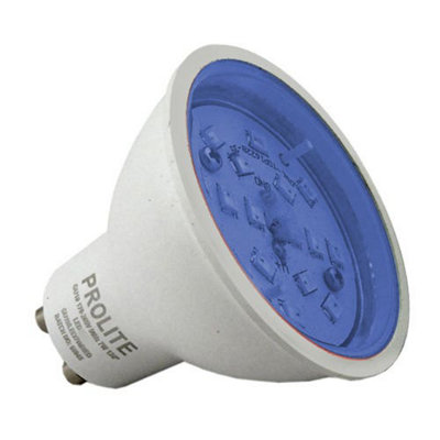 Prolite 7w GU10 Blue Dimmable LED Bulb | DIY at B&Q