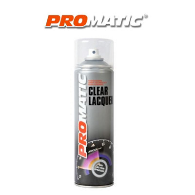 Promatic Clear Lacquer Spray Paint - 500ml