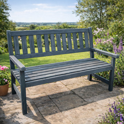 Promex 60044 Grey Johanna 2-Seater Garden Bench
