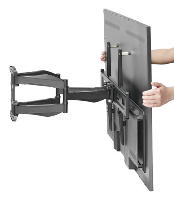 ProperAV Heavy Duty Swing Arm TV Bracket 37 - 70" VESA Max 600x400 Black