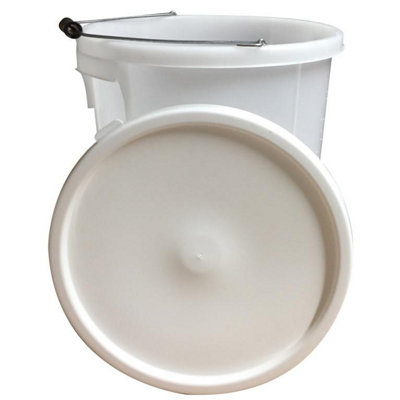 Proplas Plasterers Bucket With Handle White (28L) | DIY at B&Q