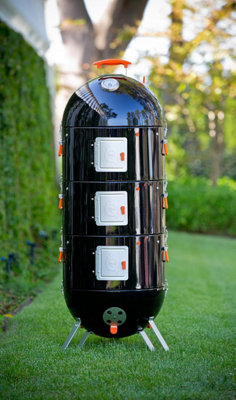 ProQ BBQ Smoker (Frontier V4 - 43cm), 4in1 Charcoal Barbecue Meat ...