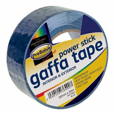 Prosolve Blue Gaffa Tape 50mm x 50Mtr Water Resistant | DIY at B&Q