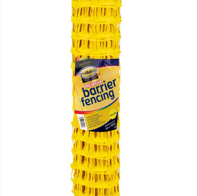 ProSolve Yellow Barrier Fencing Mesh 1m x 50m Heavy Duty
