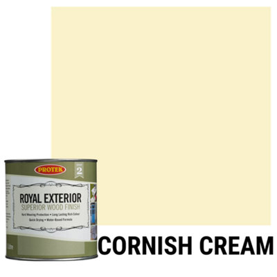 Protek Royal Exterior Superior Finish 1ltr - Cornish Cream at B&Q