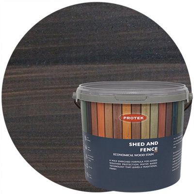 Buy Protek Shed & Fence Stain 5L Nut Brown | DIY at B&Q