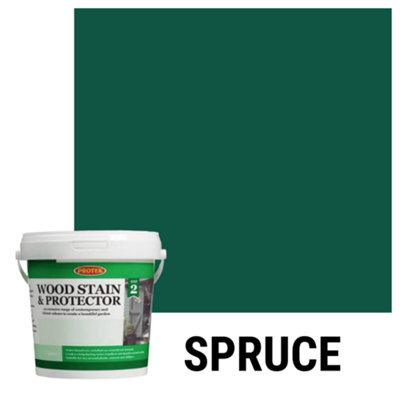 Protek Wood Stain and Protector 5ltr - Spruce | DIY at B&Q