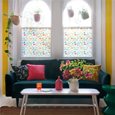 Provence Patterned Frosted Window Film 115cm x 50cm