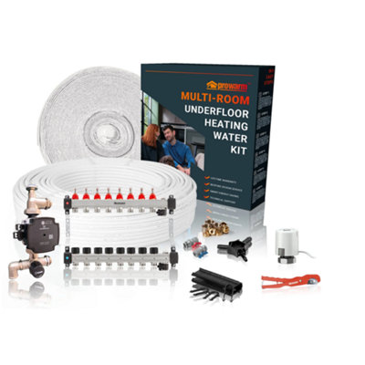 ProWarm Water Underfloor Heating - Multi Room 9 Zone / 180m2