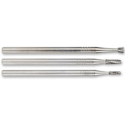 Proxxon 3 Piece Tungsten Carbide Milling Bit Set