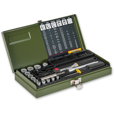 PROXXON 39 Piece Screwdriver and Socket Set (1/4")
