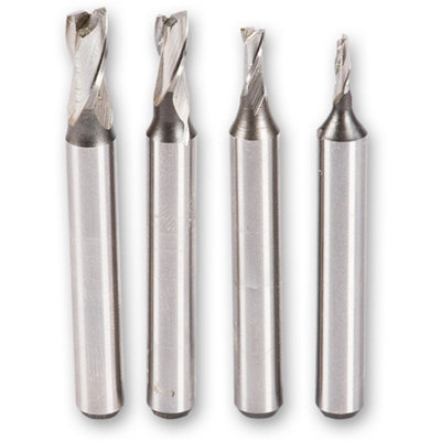 PROXXON 4 Piece Milling Cutter Set (2 - 5mm)