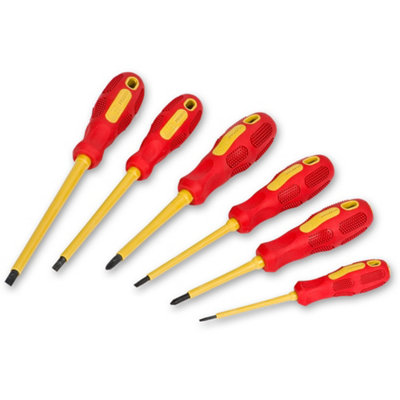 PROXXON 6 Piece VDE Insulated Screwdriver Set Phillips & Slotted at B&Q