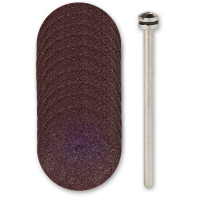 Proxxon Corundum Cutting Discs & Arbor - 22mm (Pkt 10) | DIY at B&Q