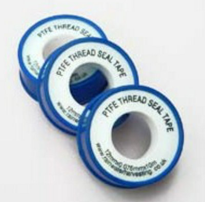 PTFE THREAD TAPE 10M REEL - SUPPLIED IN PACK OF 10